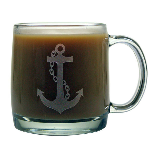 Anchor Coffee Mugs - Set of 4