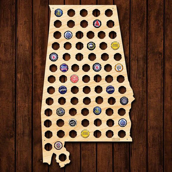 Alabama Beer Cap Sign