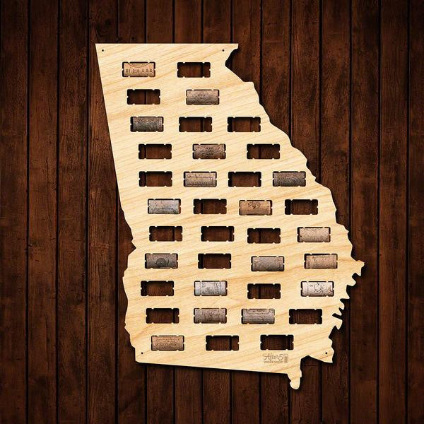 Georgia Wine Cork Sign