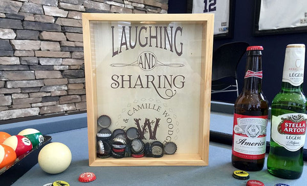 Bottle Cap Shadow Box - Personalized
