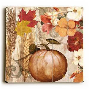 Autumn Pumpkin Wood Sign