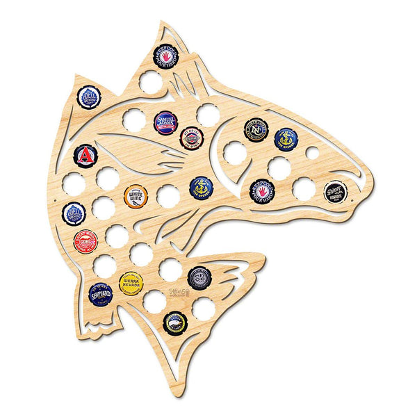 Jumping Fish Beer Cap Sign